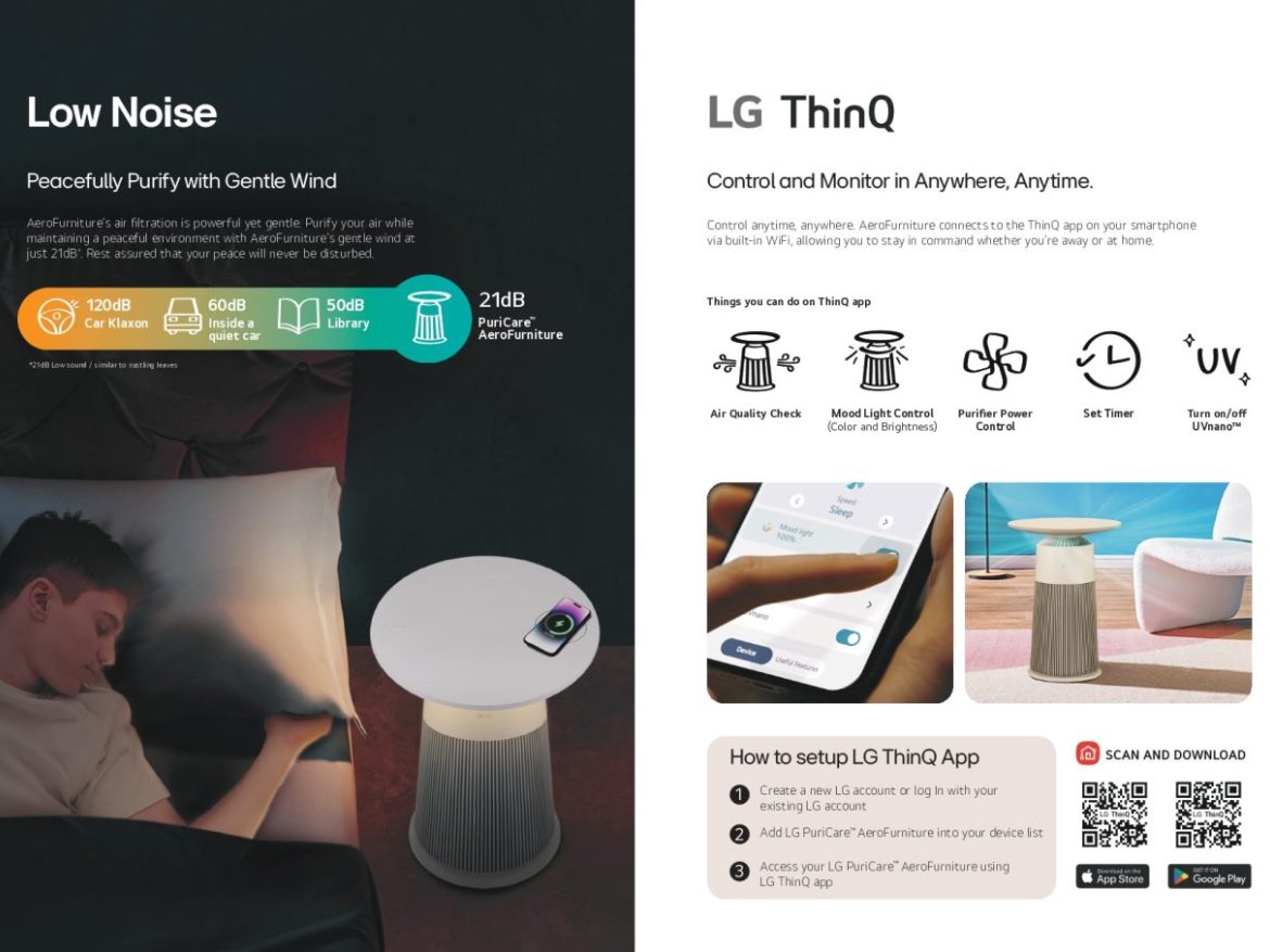 LG Aero Furniture - LG Puricare | LG Rent Up Online Home Appliances ...